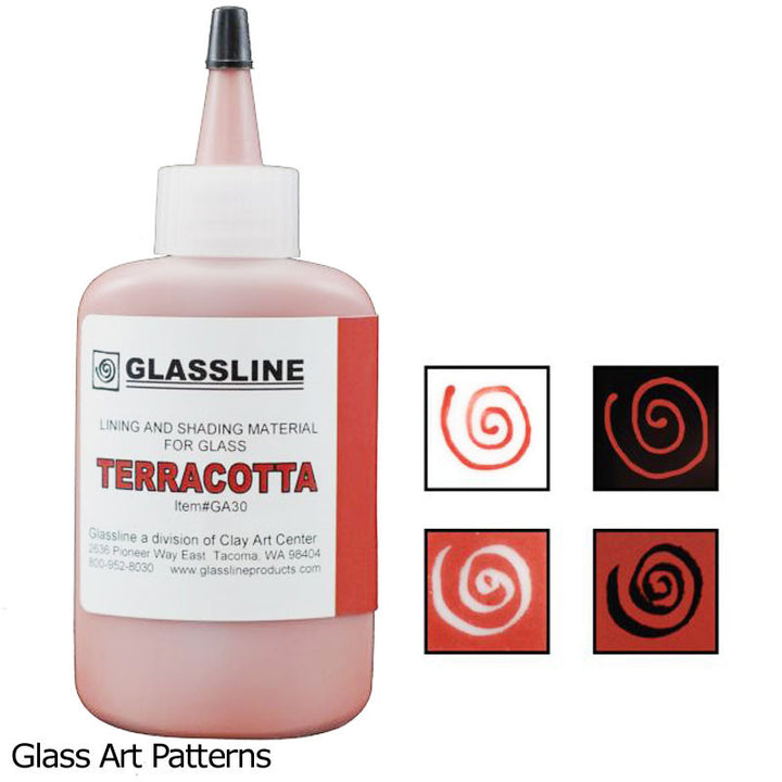 Terracotta (2oz) Glassline Fusing Paint Pen GA30 – Go Fusing
